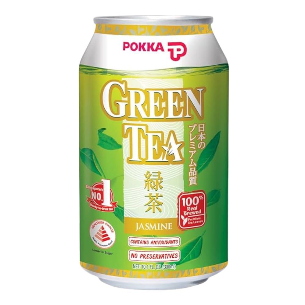 Pokka Thé Vert Jasmin - boisson non alcoolisée à base d'infusion de thé vert de 300ml – American ...