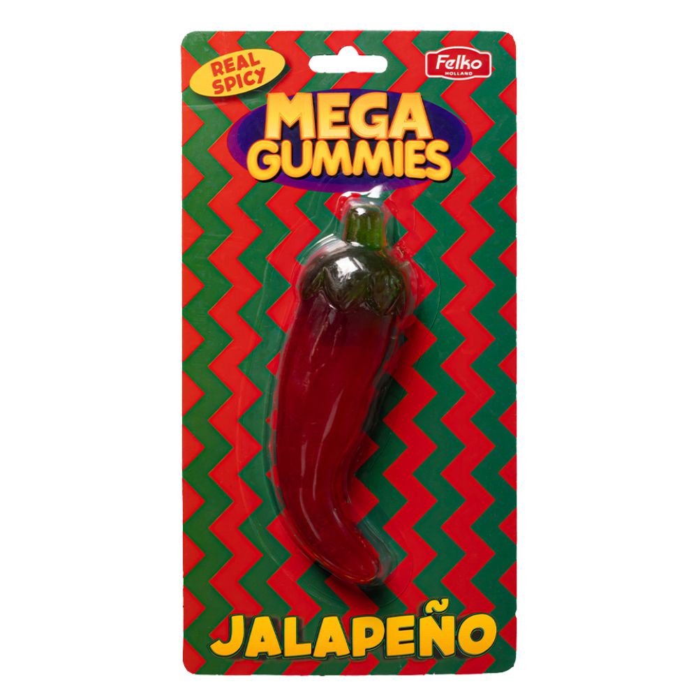 Mega Gummies Jalapeno Pepper - bonbon gélifié géant en forme de piment de 120g – American Uncle