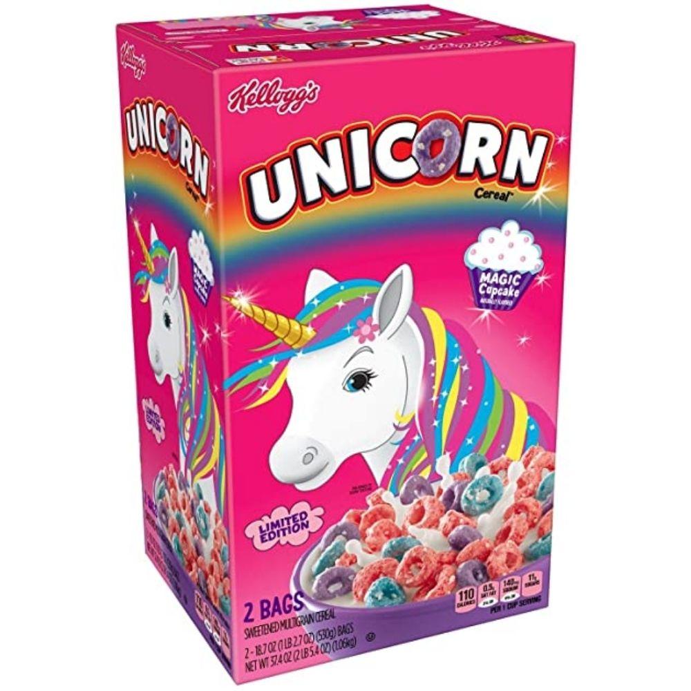 Kellogg's Unicorn Cereal 2 Bags - céréales licorne au format maxi – American Uncle