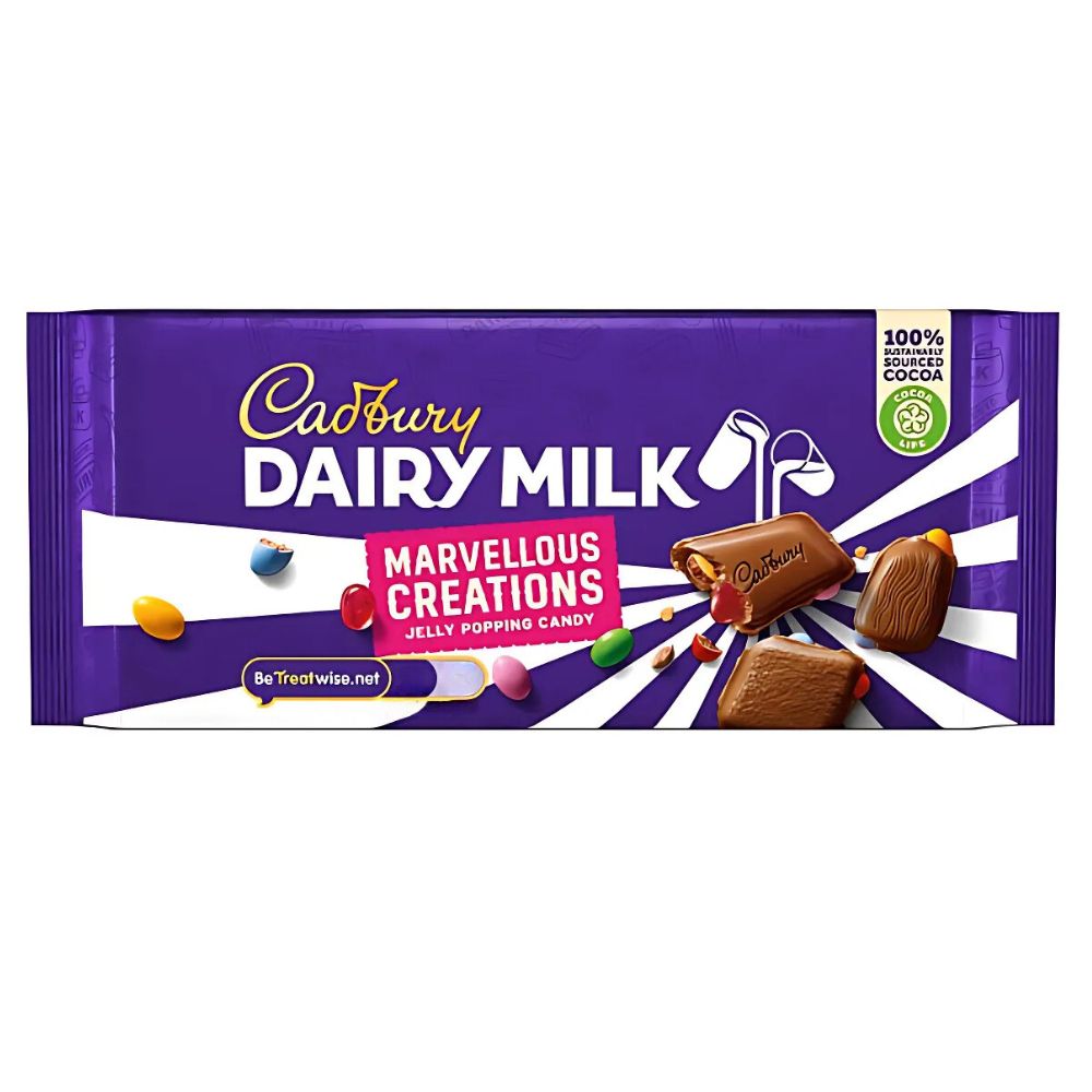 Cadbury Dairy Milk Marvellous Creations Jelly Popping Candy - tablette ...