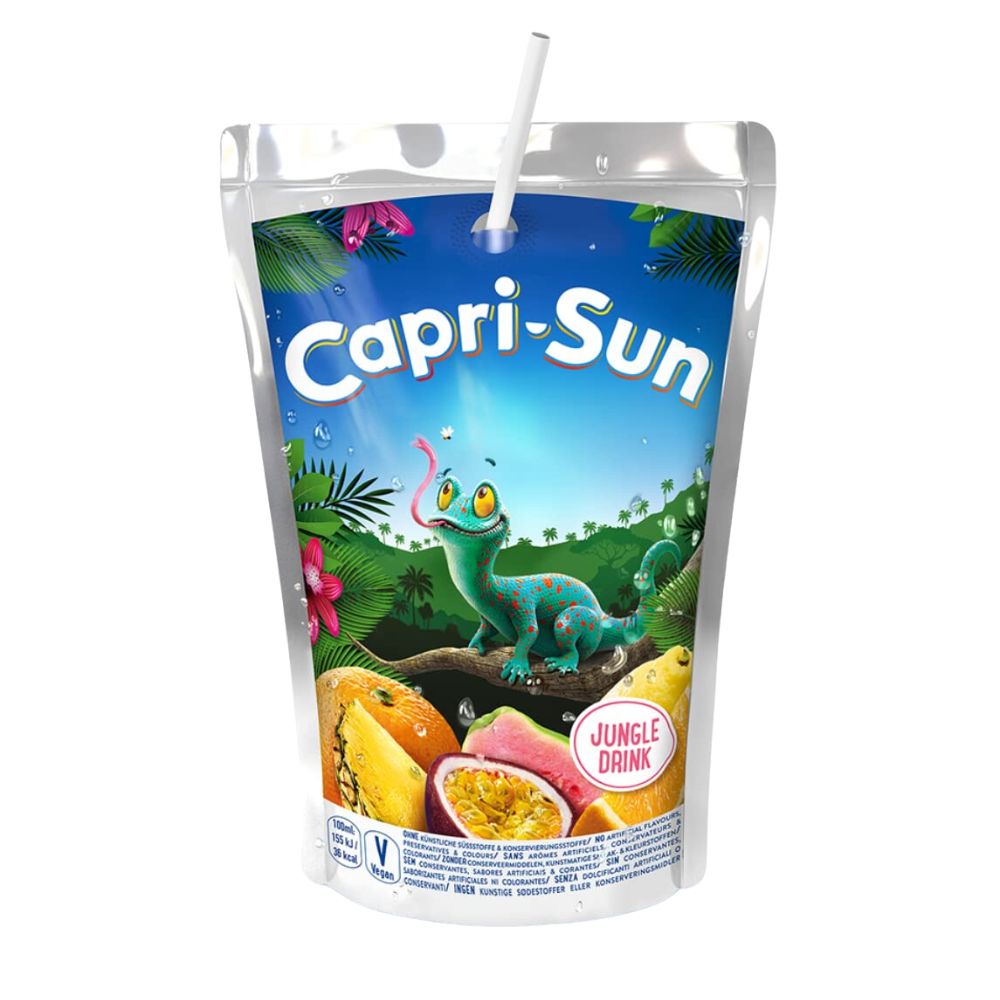 Capri Sun Jungle Drink - boisson au goût de fruits mélangés de 200ml ...