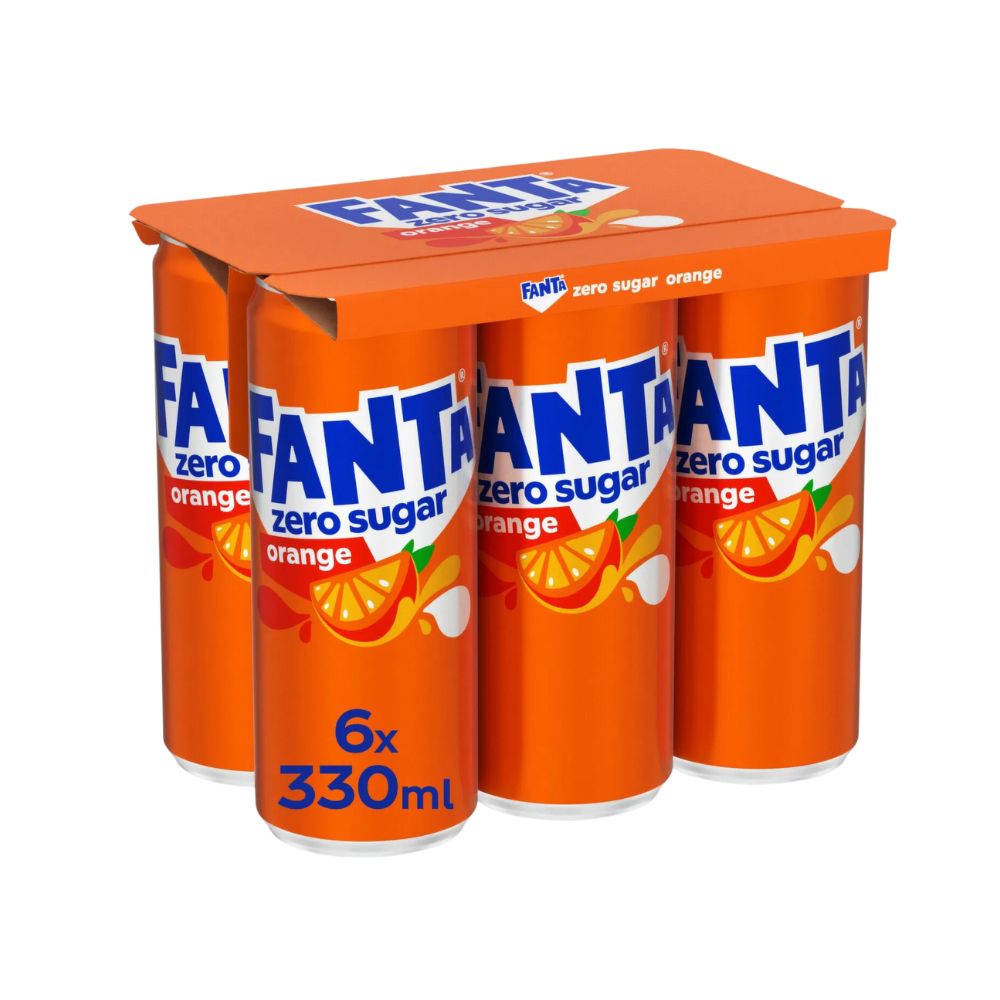 Fanta Zero Sucres Ajoutés - 6 canettes de Fanta de 330ml – American Uncle