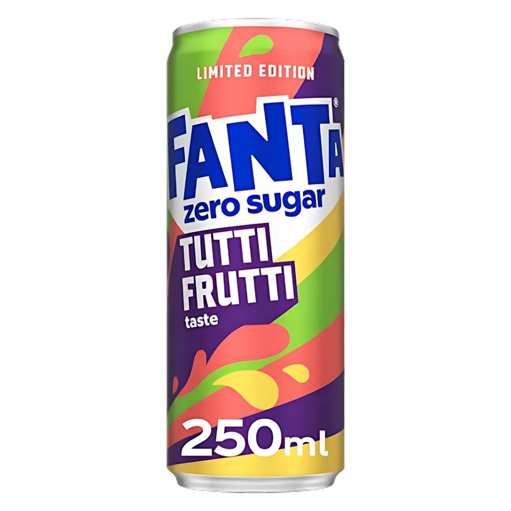 Fanta Tutti Frutti Zéro Sucre Édition Limitée - boisson sans alcool au ...