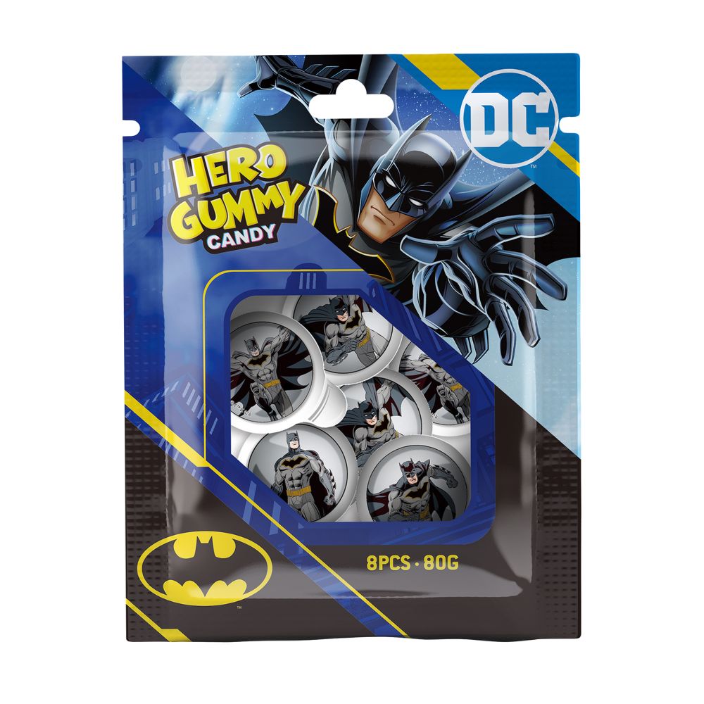 Hero Gummy Candy Batman - bonbons gélifiés avec garniture au goût de ...