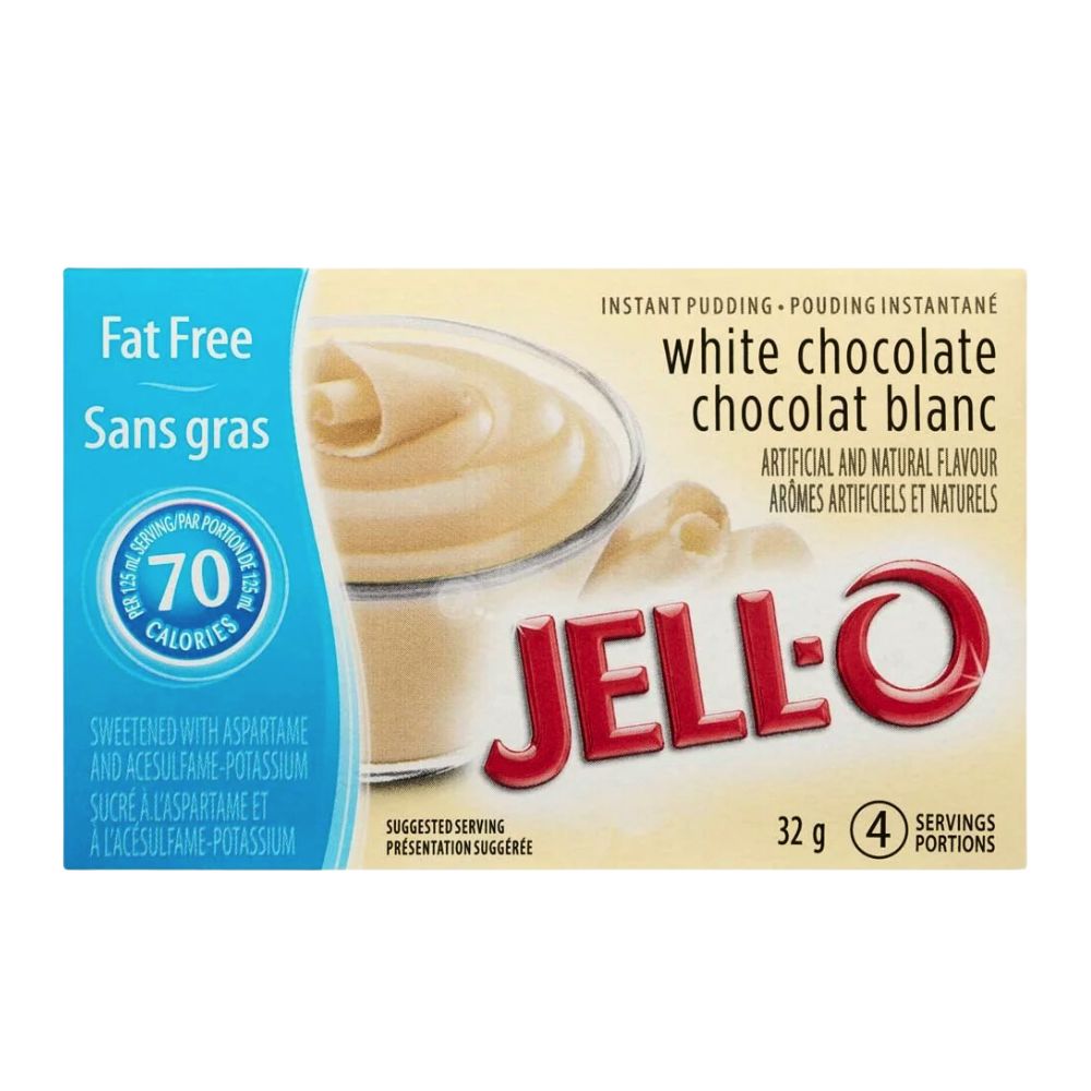 Jell-O White Chocolate Instant Pudding Fat Free - pudding instantané au ...
