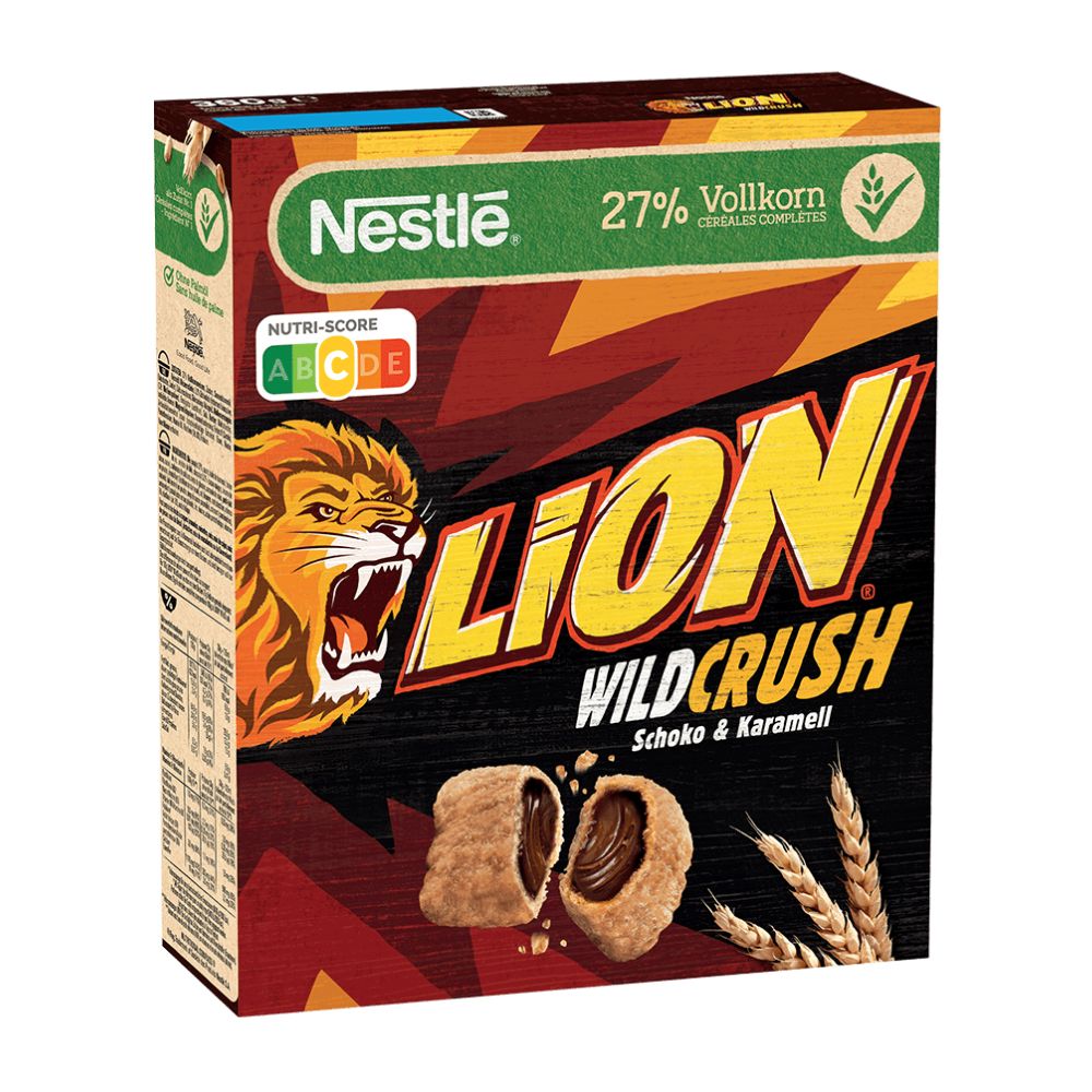 Lion Wild Crush - céréales fourrées à la crème de cacao de 360g ...