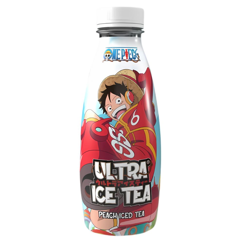 One Piece Ultra Ice Tea Peach Luffy - thé noir avec jus de pêche de ...