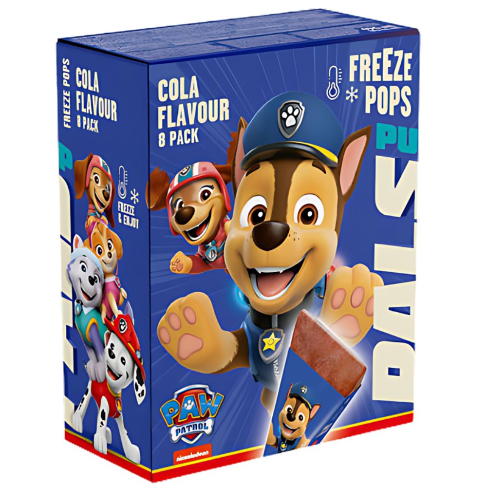 Paw Patrol Triangle Freeze Pops Cola - glace à l'eau au goût de cola de ...