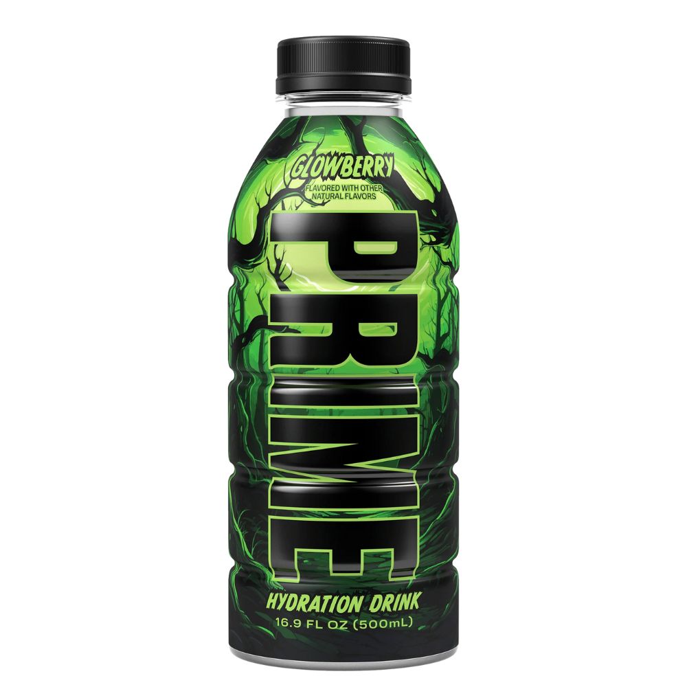 Prime Hydratation Glowberry - energy drink à la pomme verte de Logan ...
