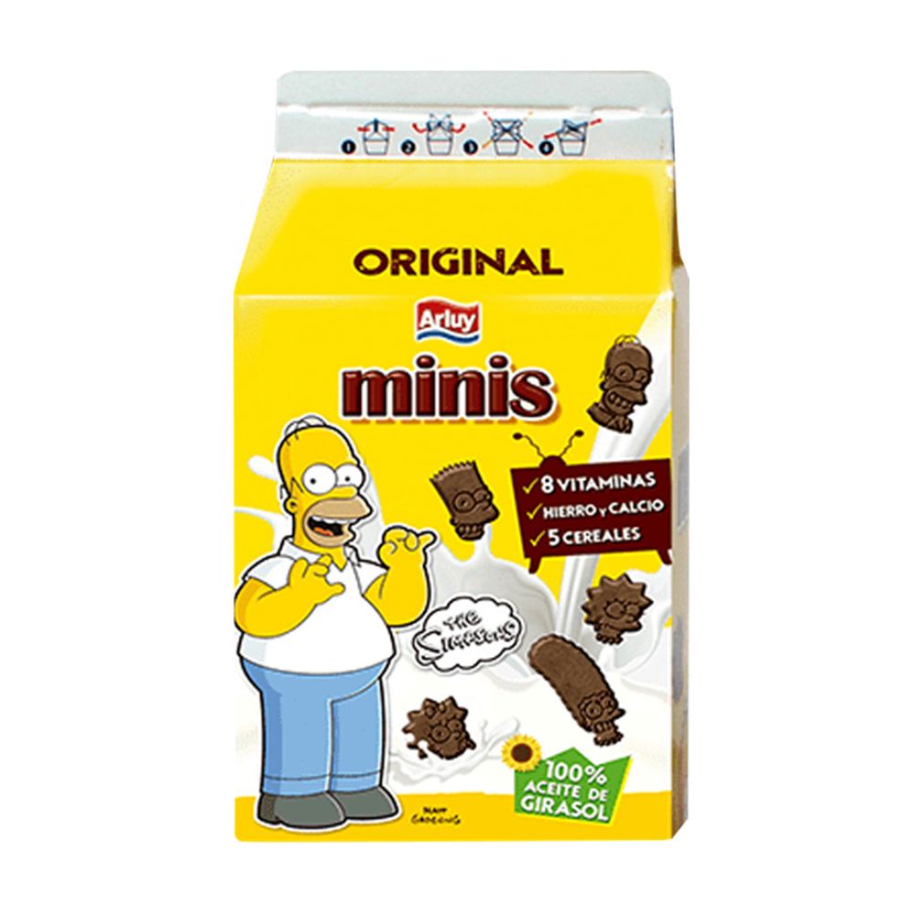 Simpsons Minis Originales Choco - biscuits au goût de chocolat de 135g ...