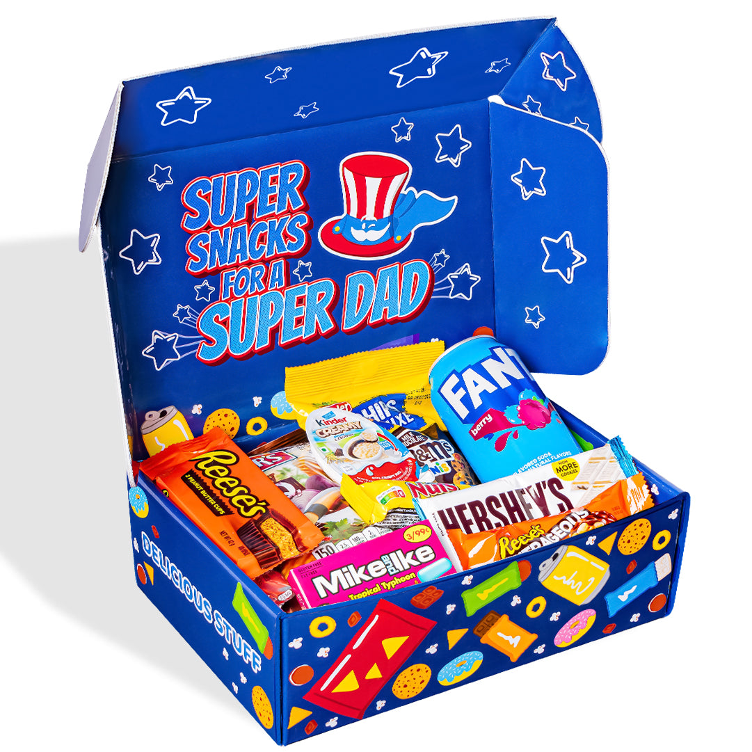 Snack Box «Meilleur Papa» : boîte surprise de 20 snack douceurs, salées ...