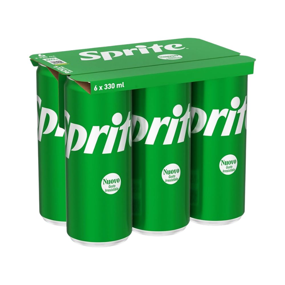 Sprite - 6 canettes de Sprite au goût de citron et lime de 330ml ...
