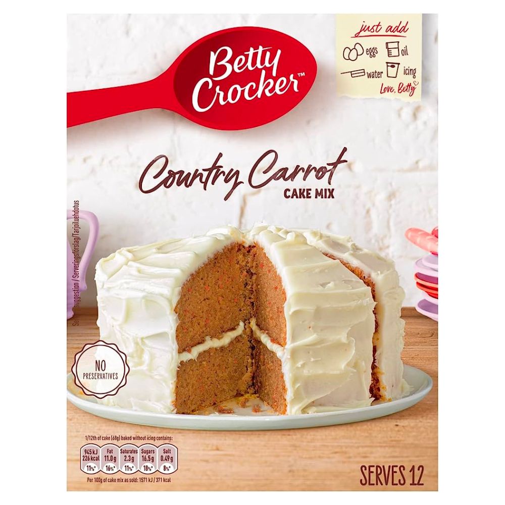 Betty Crocker Country Carrot Cake mix - préparation pour gâteau ...