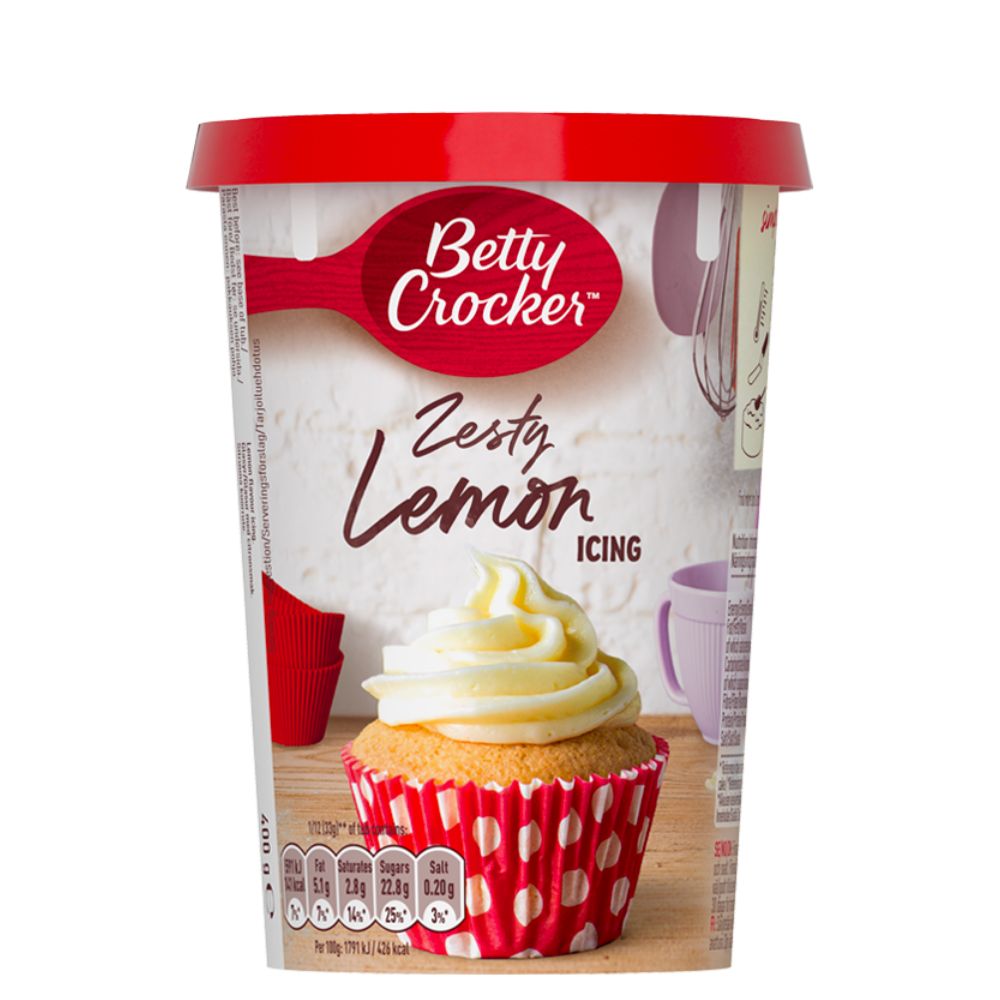 Betty Crocker Zesty Lemon Icing - glaçage au citron pour gâteaux de ...