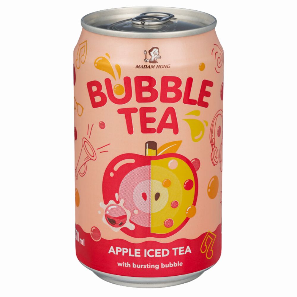 Bubble Tea Apple Iced Tea - thé à la pomme avec des perles éclatantes ...