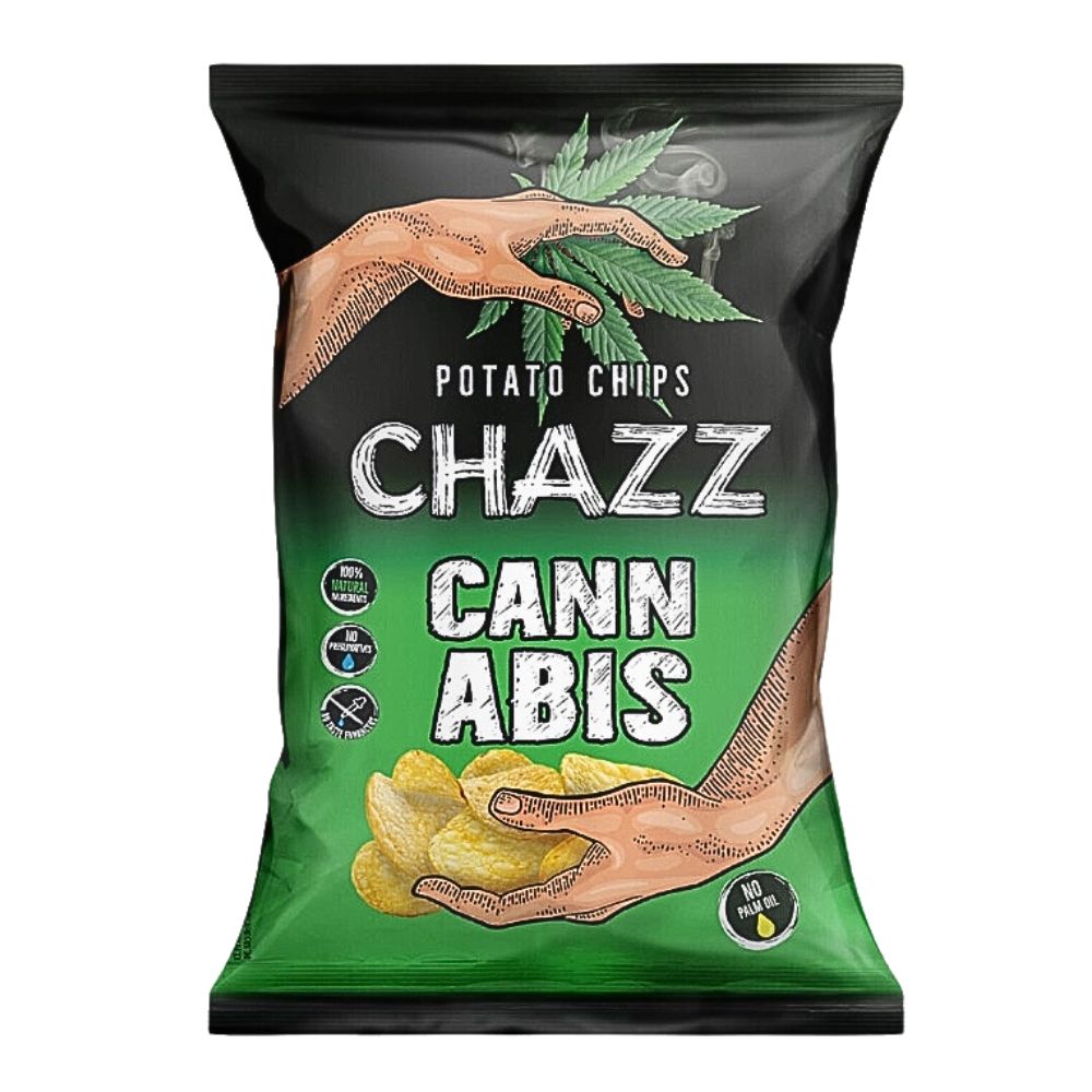 Chazz Potato Chips Hemp and Japaleno - chips épicées saveur cannabis et ...