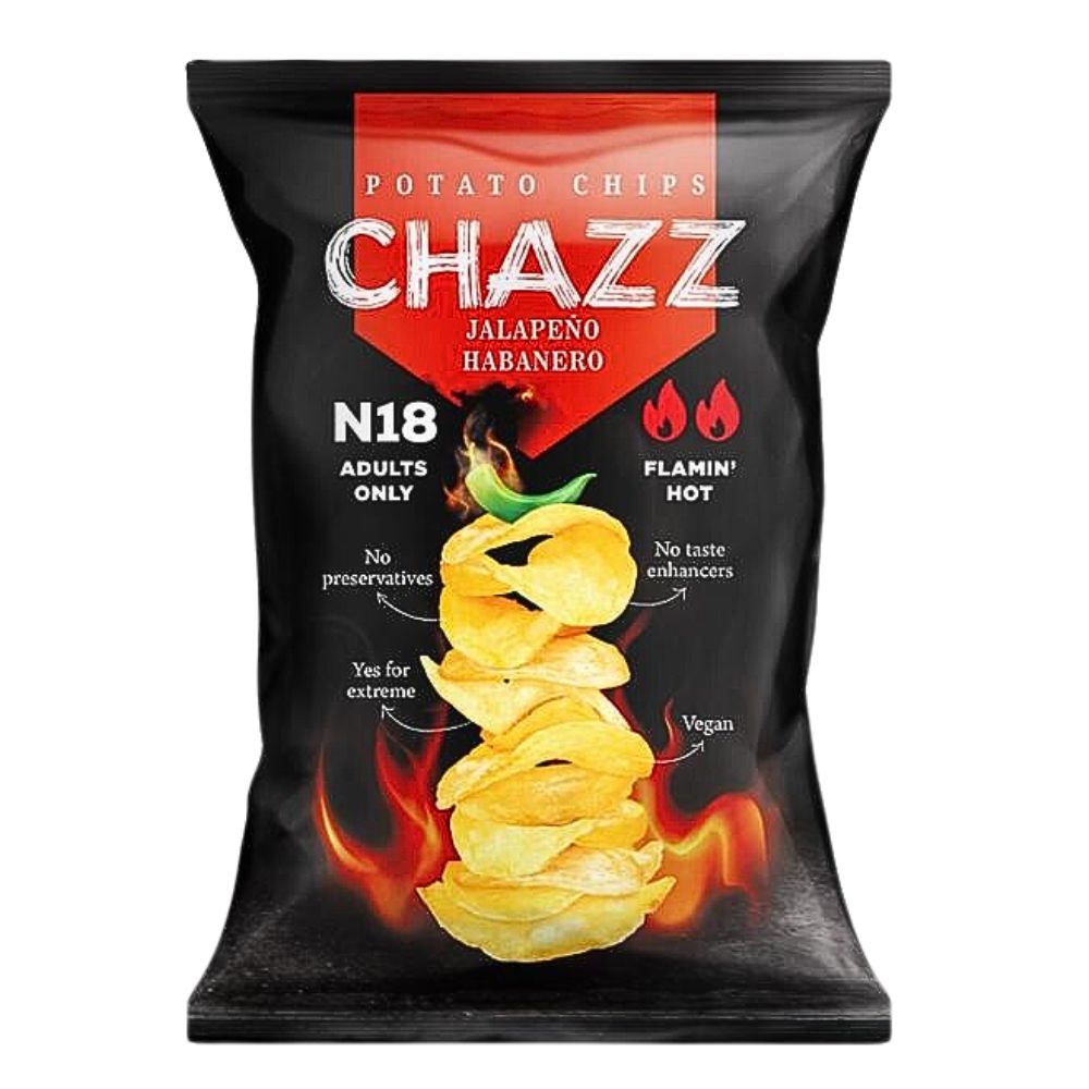 Chazz Chips de Pommes de Terre Jalapeno Habanero - chips extra ...