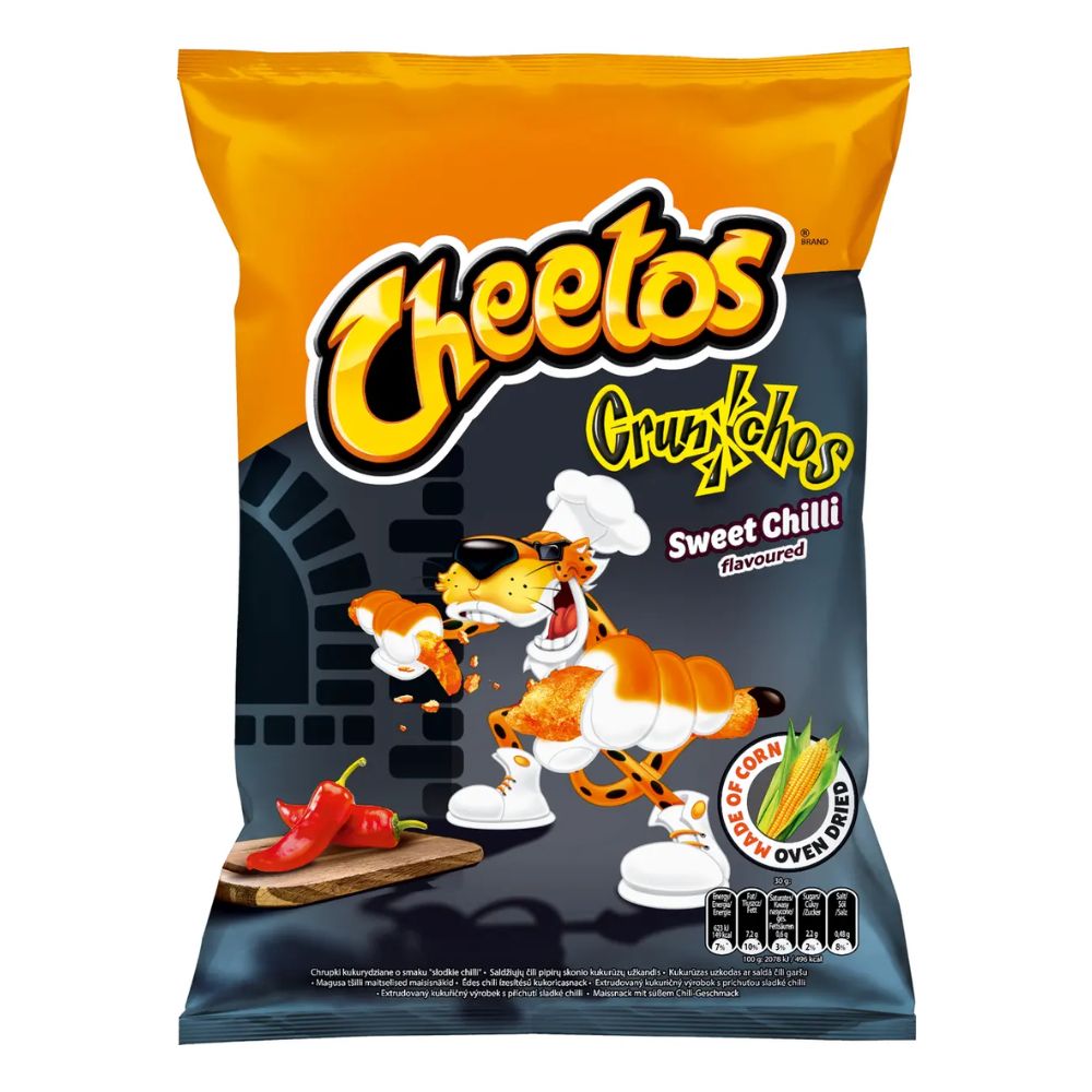 Cheetos Crunchos Sweet Chilli - bâtonnets au fromage épicé de 95g ...