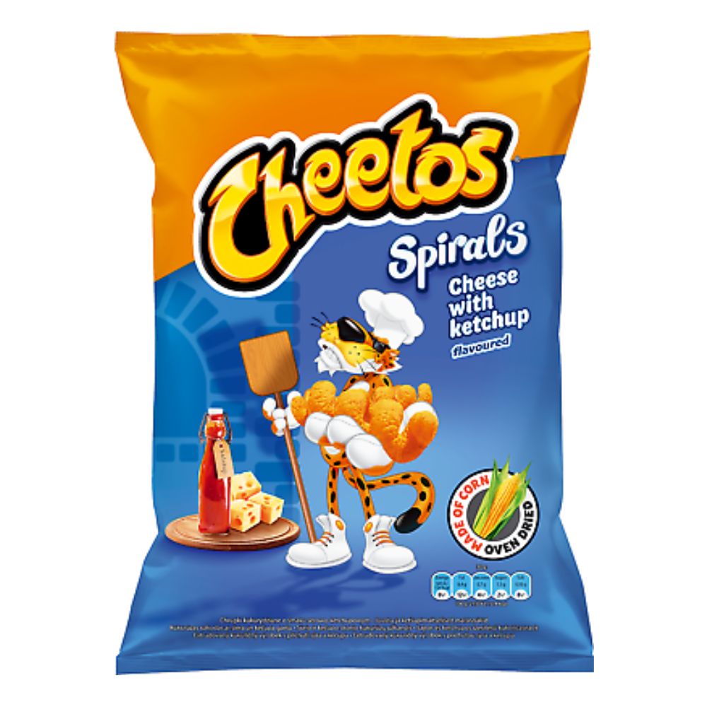 Cheetos Spirals Big Bag - chips au fromage aromatisées au ketchup en ...