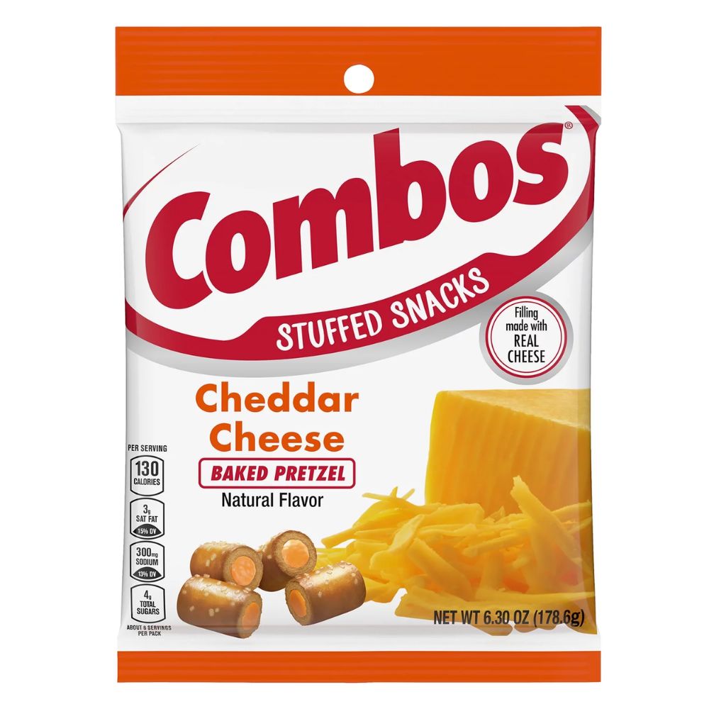 Combos Cheddar Cheese Pretzel Big Pack - bretzel au cheddar en format ...