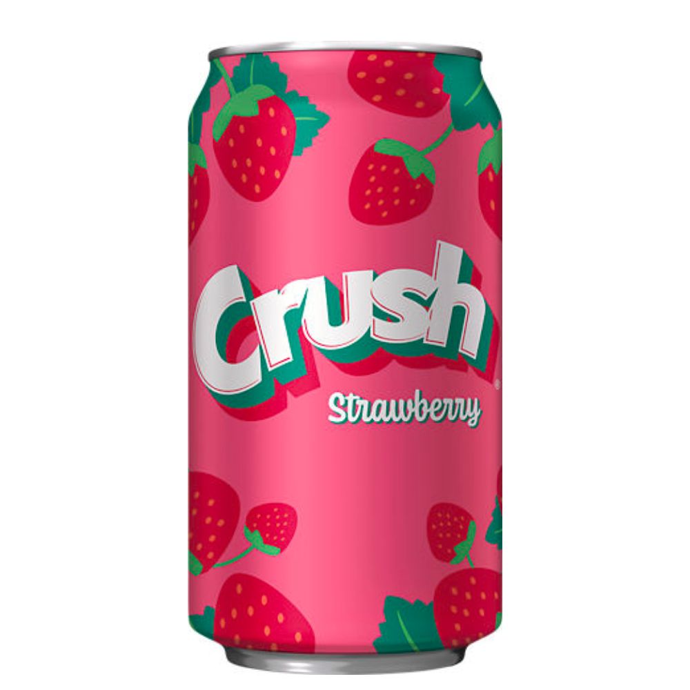 Crush Strawberry - boisson douce et pétillante à la fraise de 355ml ...