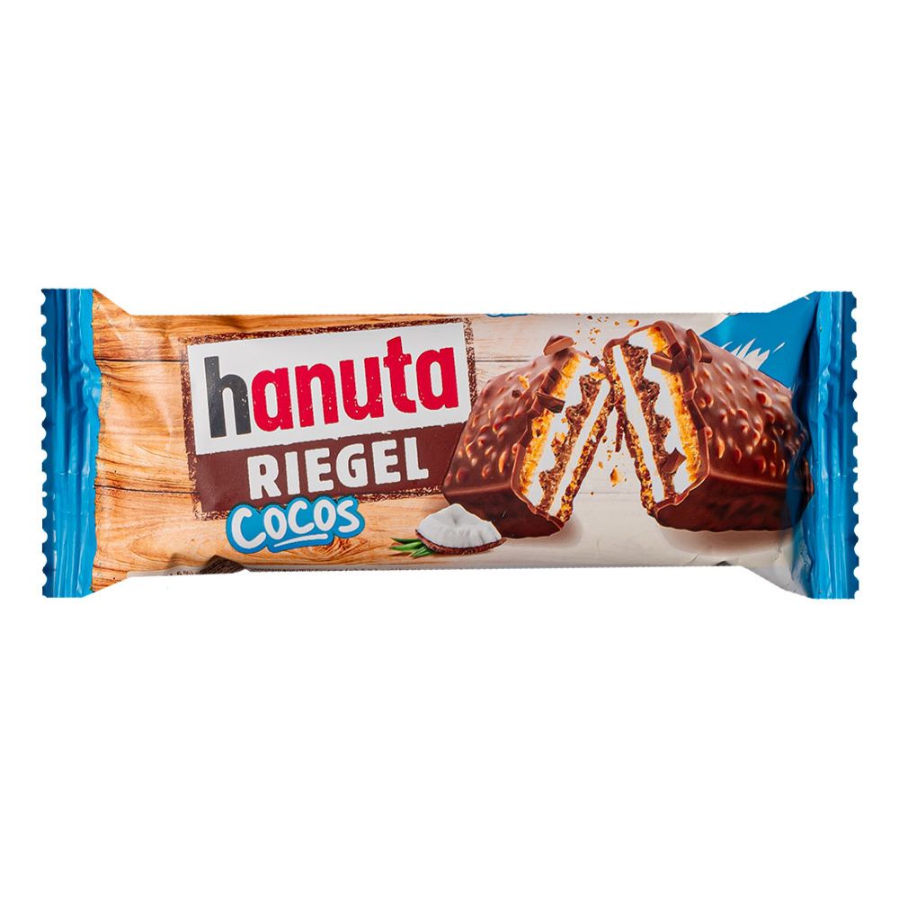 Ferrero Hanuta Riegel Cocos - barre de gaufrette fourrée à la crème de ...