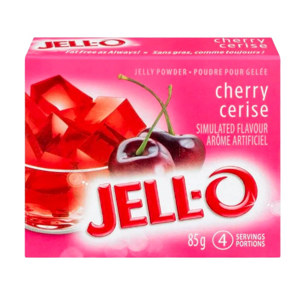 Jell-o Cherry - préparation pour gelée douce à la cerise de 85g ...