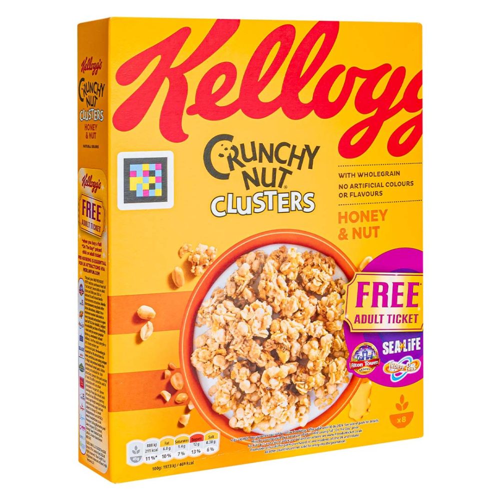 Kellogg's Crunchy Nut Honey & Nut - céréales au miel et aux noix de 450 ...