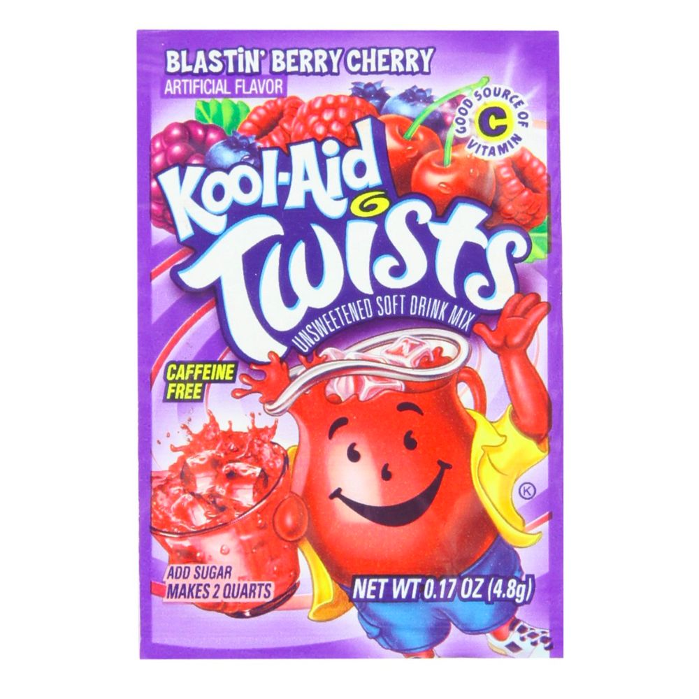 Kool Aid Twists Berry Cherry - préparation pour boissons à la cerise de ...