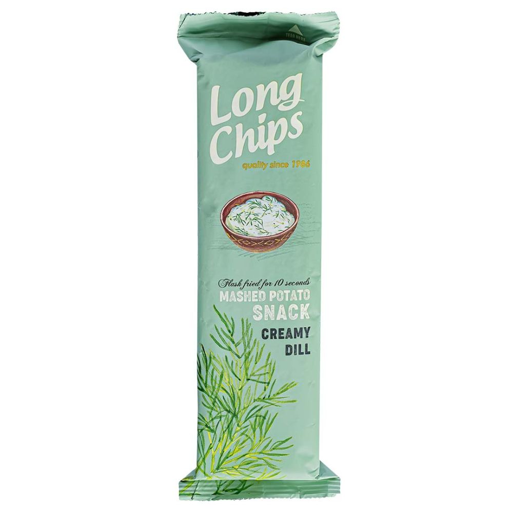 Long Chips Mashed Potato Snack Creamy Dill - chips longues au goût de ...