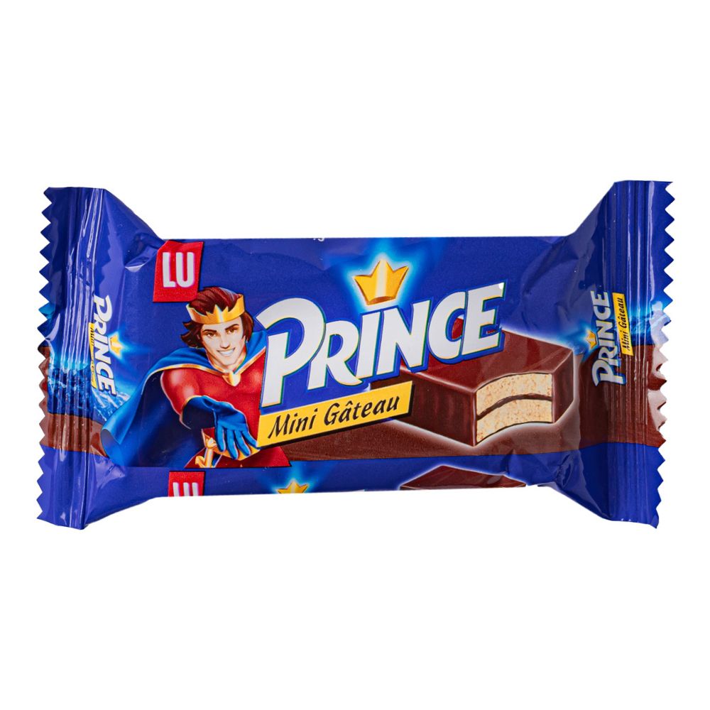 Lu Prince Mini Gateau - génoise enrobée de chocolat au lait de 30g ...