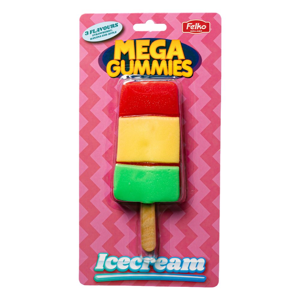Mega Gummies Ice Cream - bonbon gélifié géant en forme de glace de 120g ...