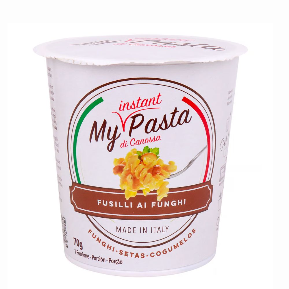 My Instant Pasta Fusilli ai Funghi - pâtes aux champignons de 70g ...