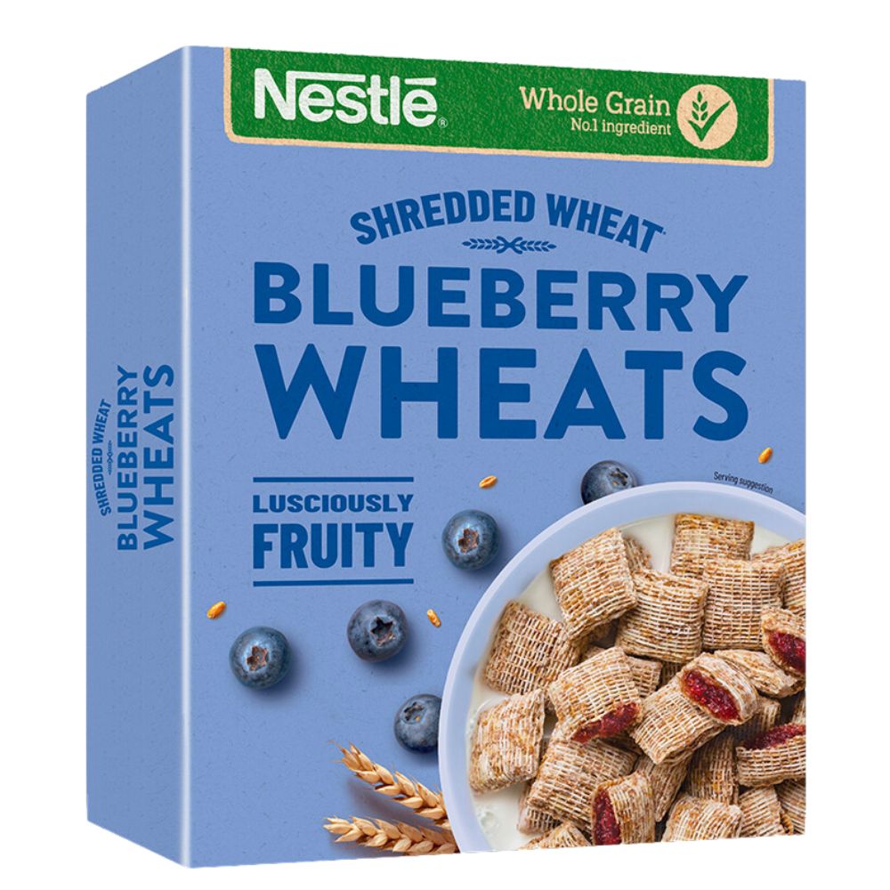 Nestlé Shredded Wheat Fruity Blueberry Wheats - céréales complètes ...