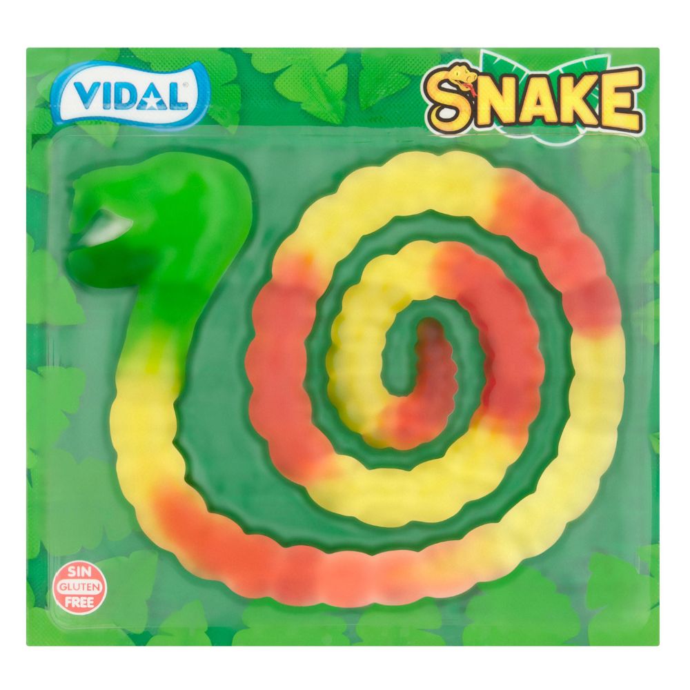 Vidal Snake Jelly - bonbon gélifié en forme de serpent de 66g ...