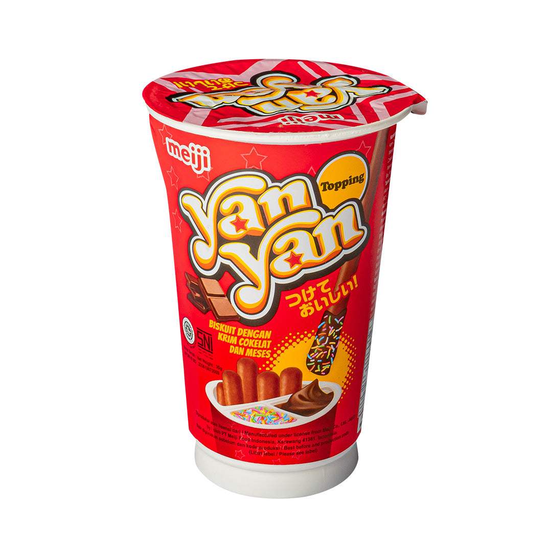 Meiji Yan Yan Topping Chocolate Cream - gressins avec crème au chocolat ...
