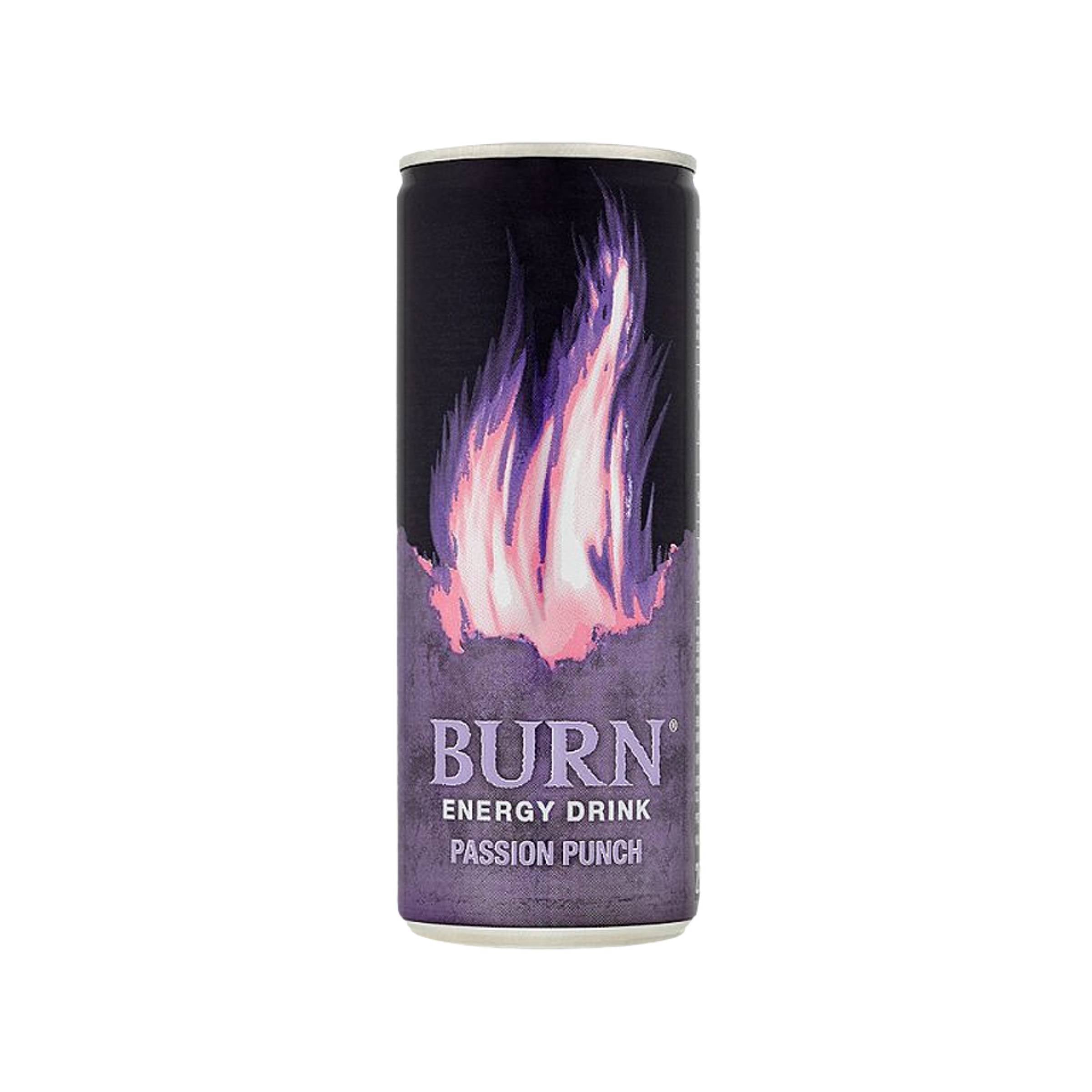 Burn Energy Passion Punch - boisson énergisante aux fruits de 250 ml ...