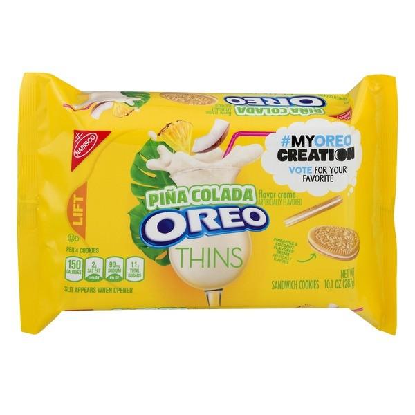 Oreo Piña Colada Thins - biscuits à la menthe et à la vanille de 287g ...