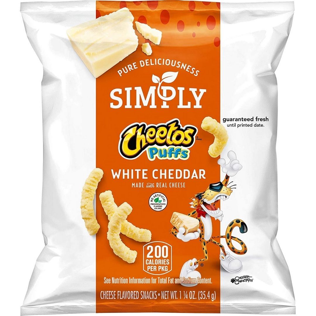 Cheetos Puffs White Cheddar - chips légères au cheddar de 35,4g ...