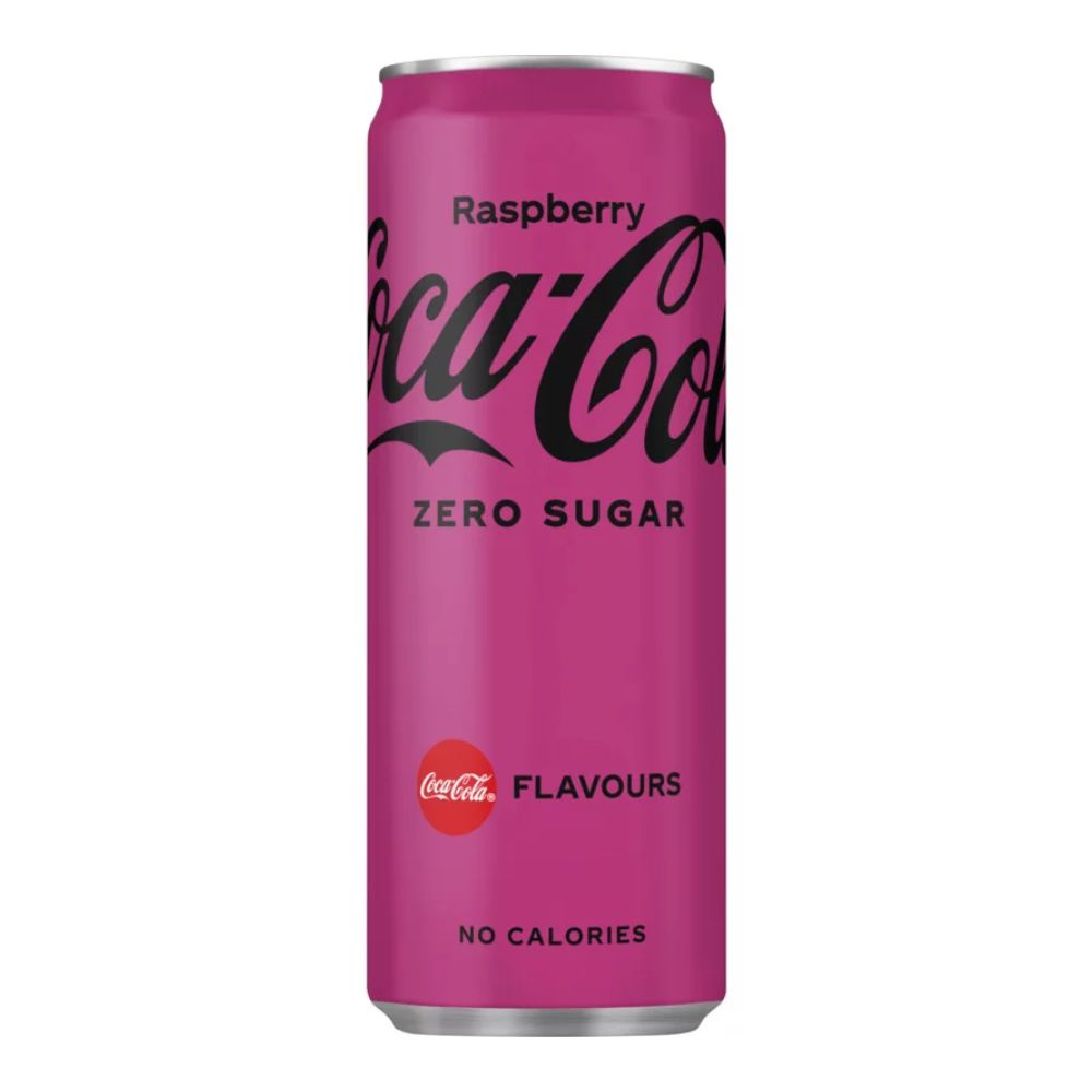 Coca Cola Zero Sucre Framboise - Coca Cola à la framboise de 250ml ...
