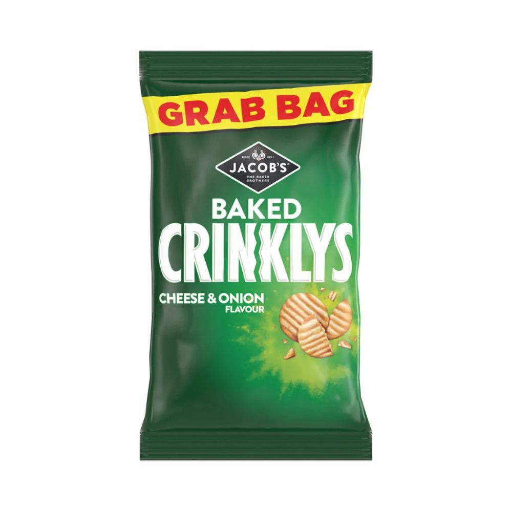 Jacob's Baked Crinklys Cheese&Onion Flavor - chips au goût d'oignon et ...