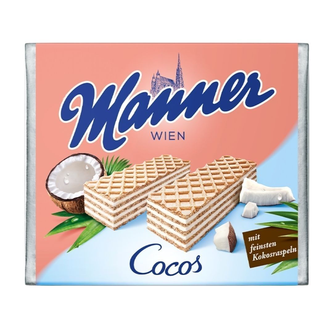 Manner Wien Cocos - gaufrettes à la crème de coco de 75g – American Uncle