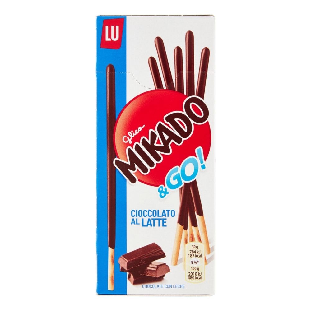 Mikado & Go Chocolat Au Lait - crackers enrobés de chocolat au lait de ...