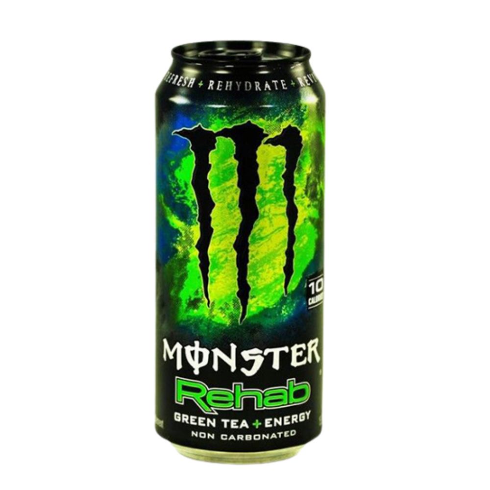 Monster Energy Rehab Green Tea - boisson énergisante au thé vert de ...