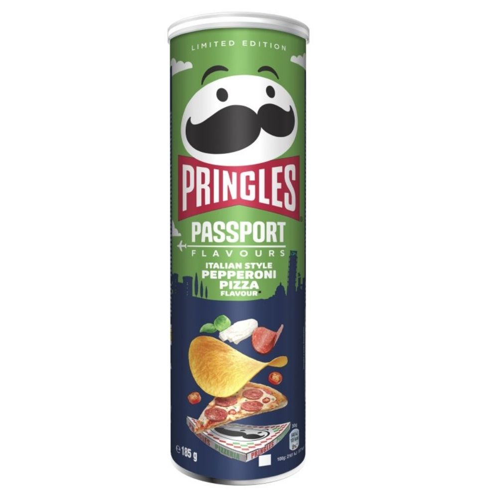 Pringles Passport Italian Style Pepperoni Pizza - chips saveur pizza et ...
