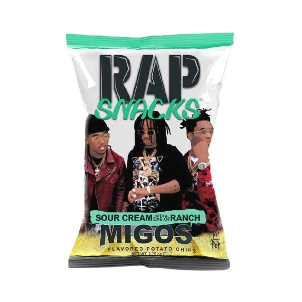Rap Snack Sour Cream With Ranch Migos - chips à la crème sure et à l ...