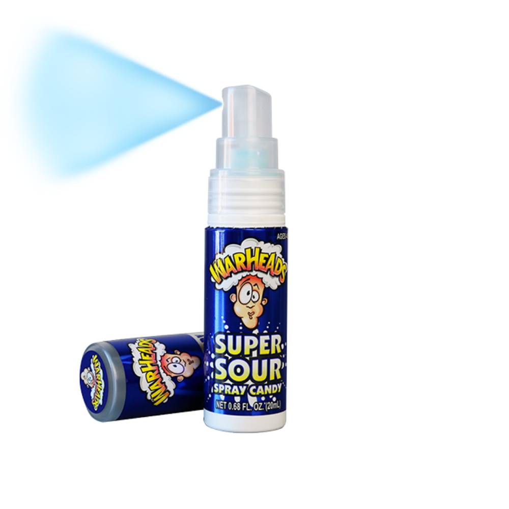 Warheads Super Sour Spray Candy - bonbon spray super aigre aux fruits ...
