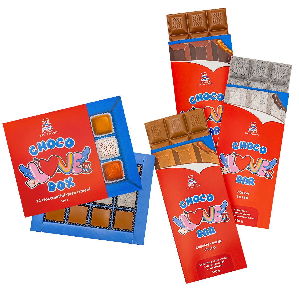 Choco Love Box + 3 Barres Choco Love – American Uncle