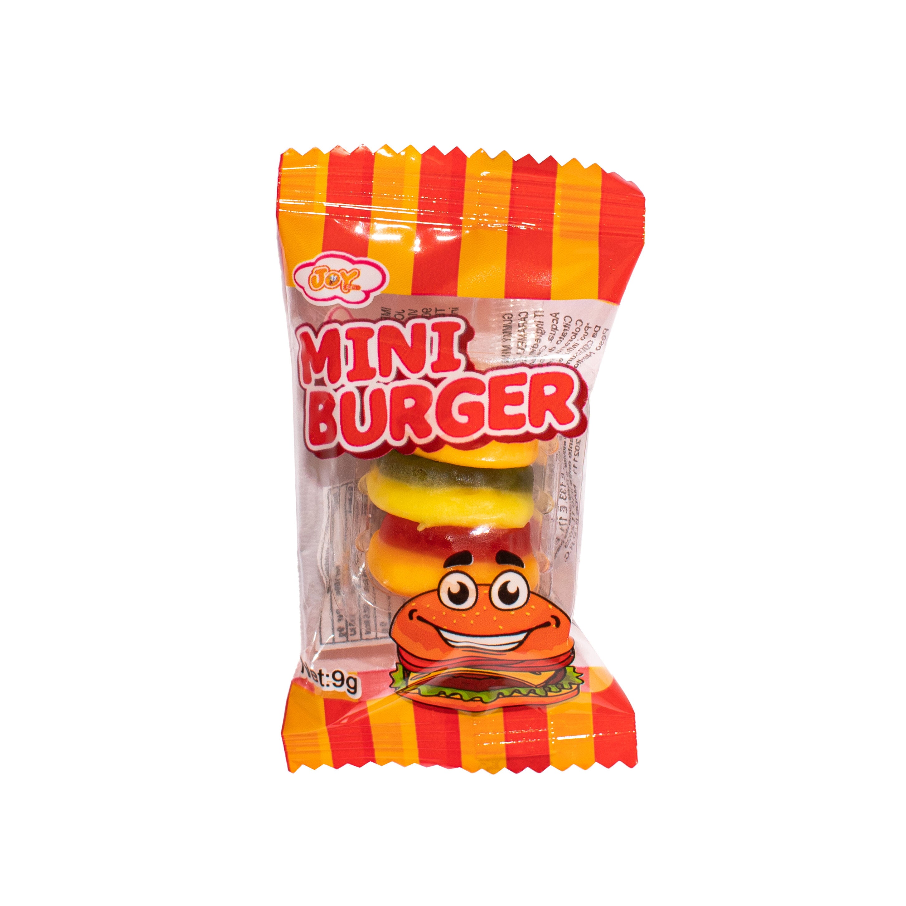 Joy Mini Burger - bonbons gélifiés aux fruits en forme de burger de 9g ...