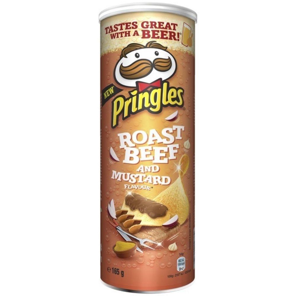 Pringles Roast Beef & Moutarde - chips au goût de viande et moutarde de ...